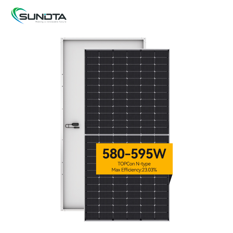 Custom TopCon N type 580w 585w 590w solar panel,Wholesale TopCon N type 580w 585w 590w solar panel